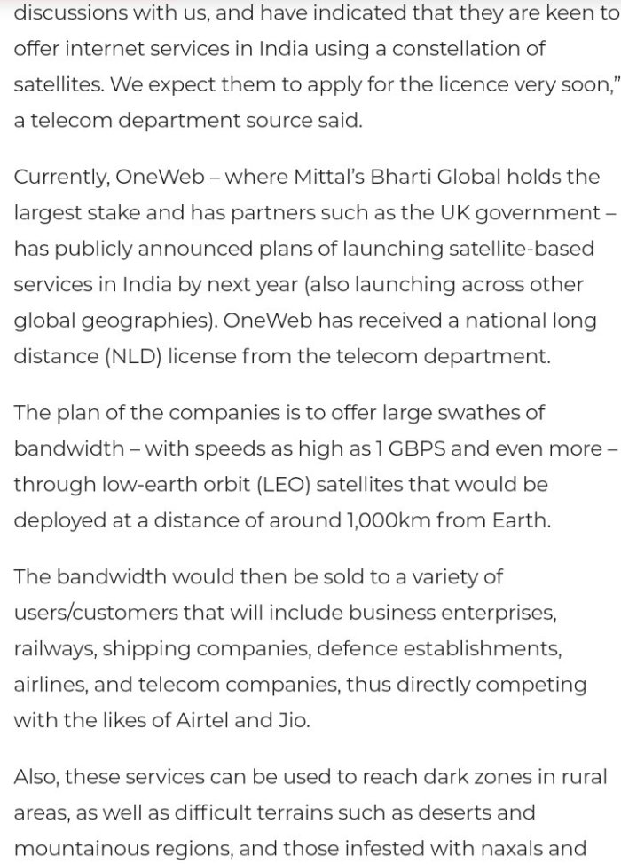 Musk and bezos set up broadband in india – through the fact